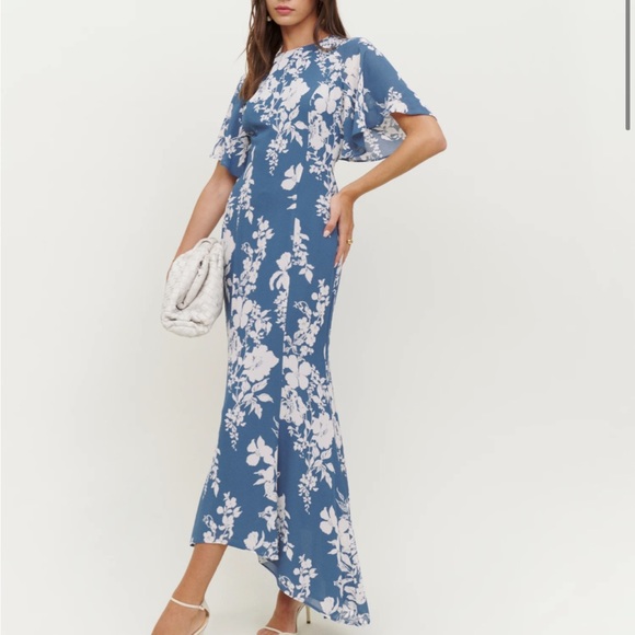 Reformation | Dresses | Reformation Carletta Dress Cyanotype Nwt | Poshmark